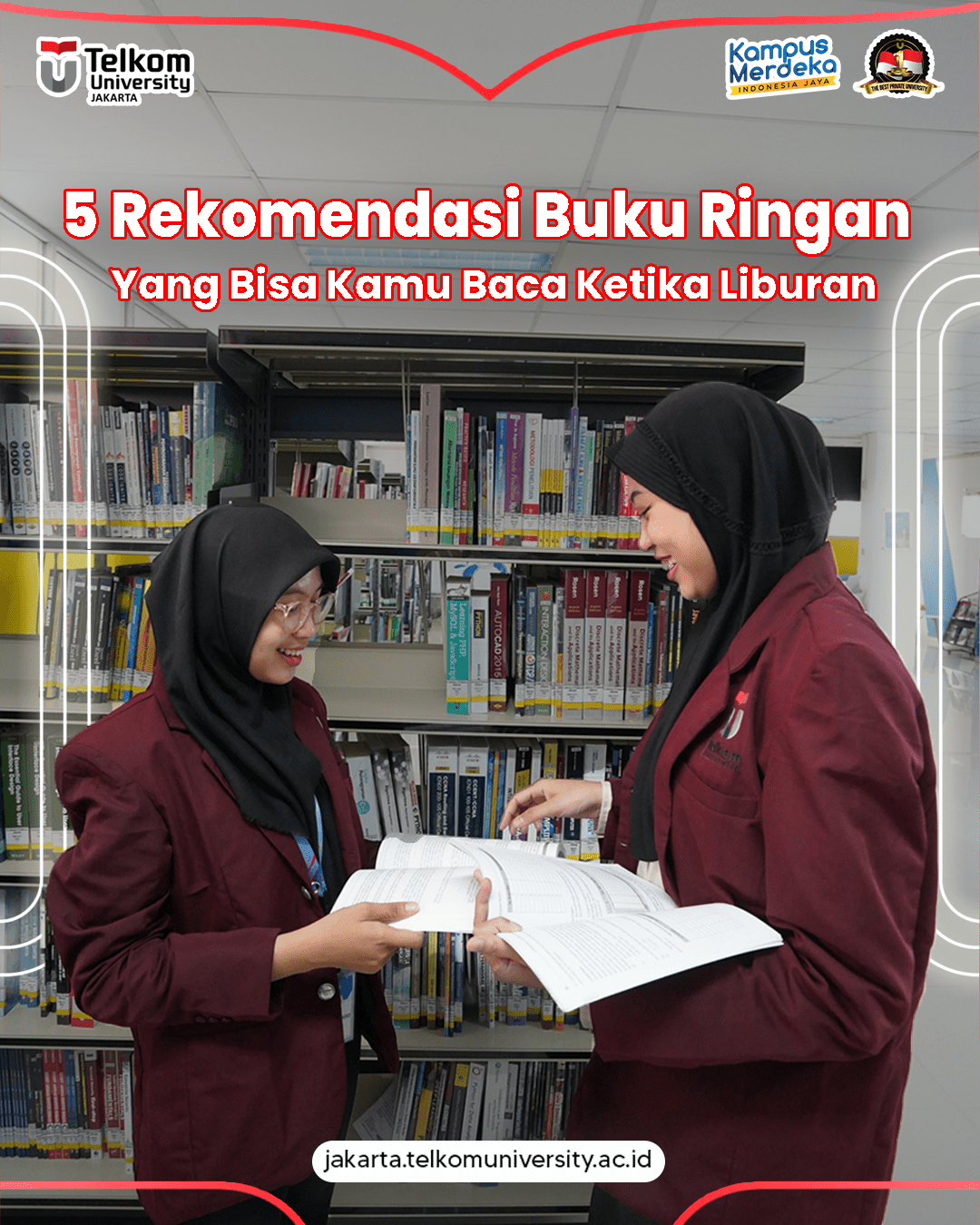 Halo TelUtizen Jakarta!Ada rekomendasi buku ringan yang bisa kamu baca ...