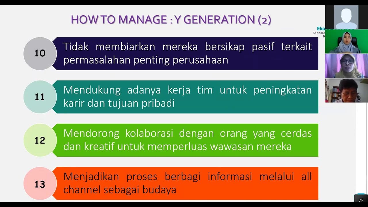 "Managing New Generation" bersama Dr. Ratri Wahyuningtyas