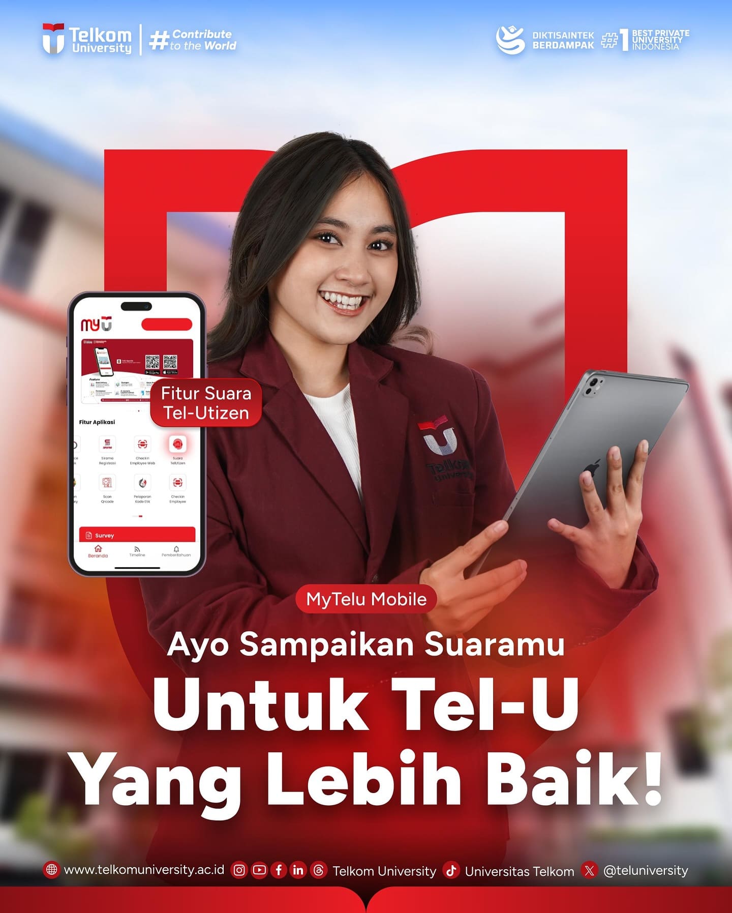 HEI TelUtizen! Ada yang baru loh di aplikasi My Tel-U! Kini kamu bisa mengakses