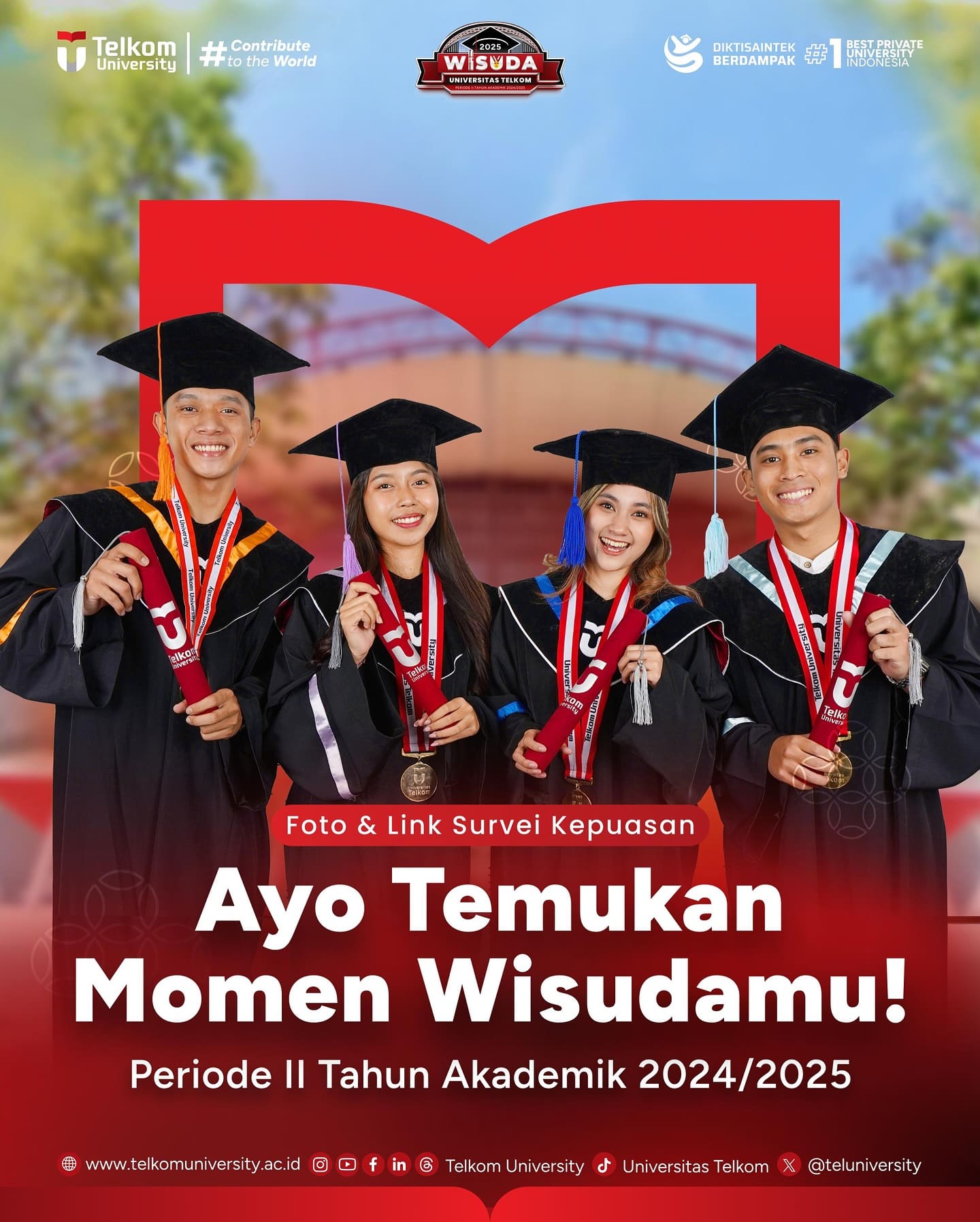 HEI TelUtizen! Siapa nih yang nungguin hasil dokumentasi wisudanya kemarin? Beri