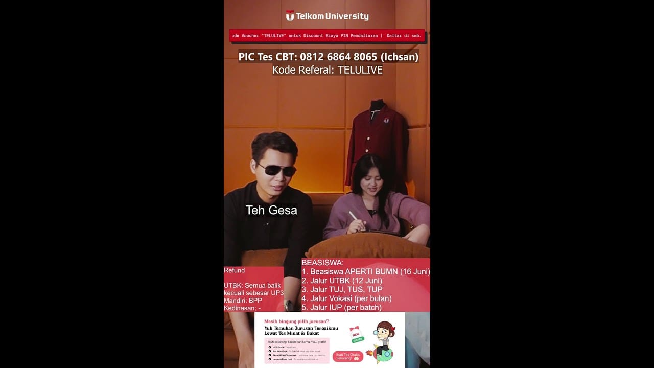 Daily Live SMB Telkom University – TelUtizen Campus Life